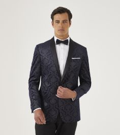 Tiesto Tailored Jacket Navy Velvet